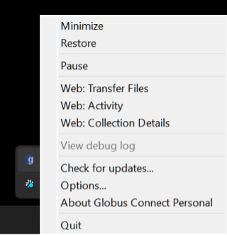 Open from Globus Connect Personal – AARNet Knowledge Base