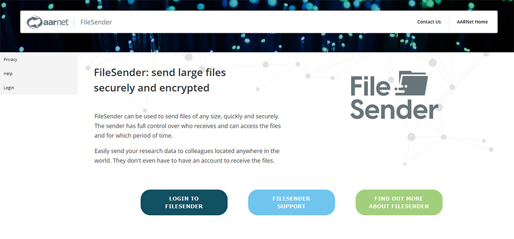 Log in and out of FileSender – AARNet Knowledge Base